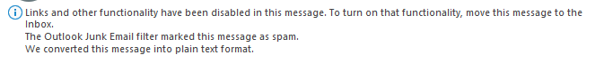 Solved: all hyperlinks being converted to plain text in new Outlook | Experts Exchange