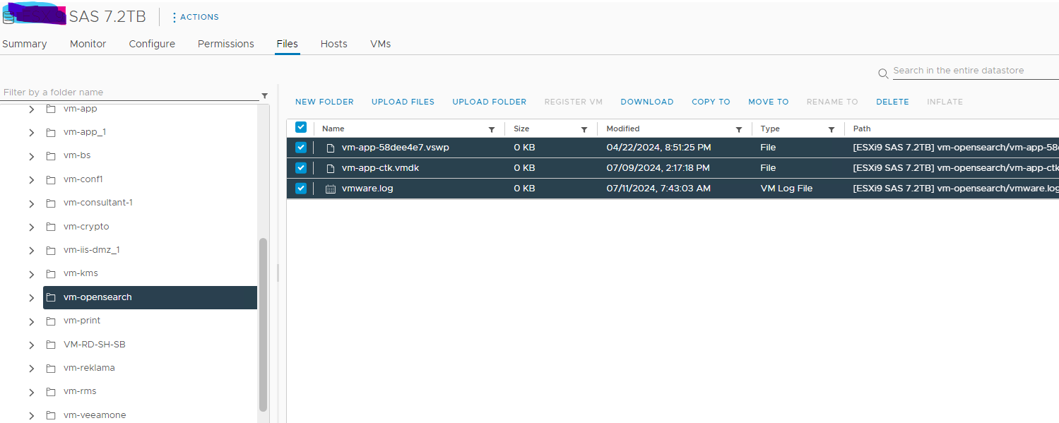 VMWARE Datastore remove folder | Experts Exchange