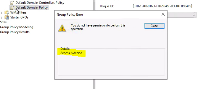 Sysvol replication error | Experts Exchange