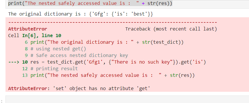 Solved Using Get Function In A Nested Dictionary Python Experts 1238