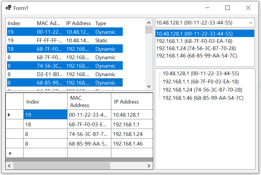 Solved: Windows Form Hidden ListView.SelectedIndexCollection control ...