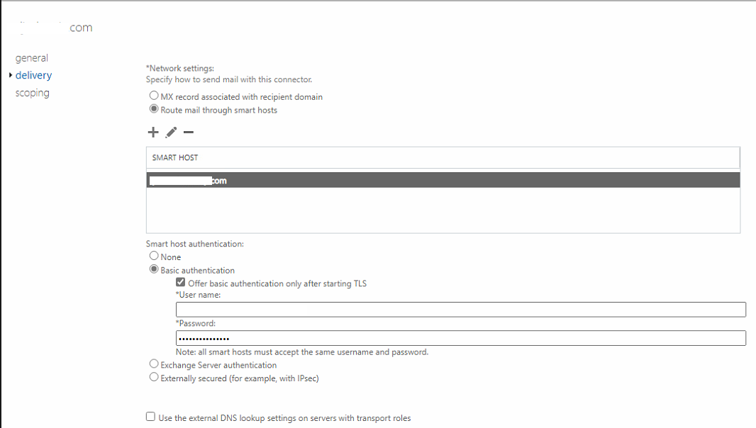 How to configure send connector based on the sender's domain | Experts Exchange