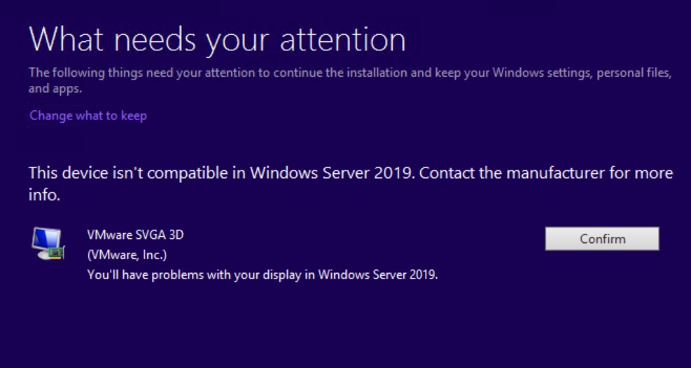 Solved: Virtual Windows Server can't upgrade from 2012 to 2019 due to ...