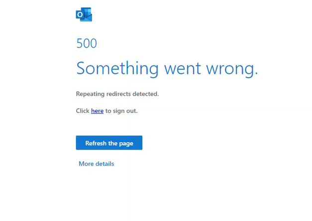 Solved: 500 Repeating redirects Detected error | Experts Exchange