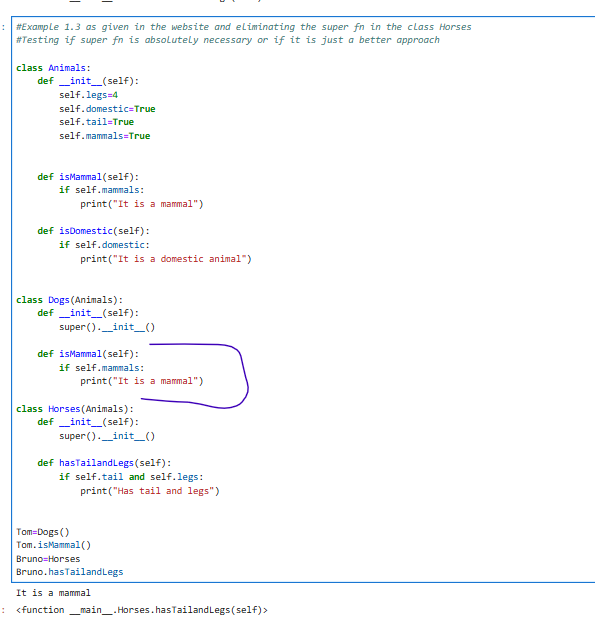 Solved: Code replaced for super fn in the child class | Experts Exchange