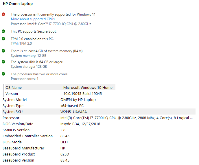 Solved: Why is my CPU is on some MS Supported CPU lists, but Health ...