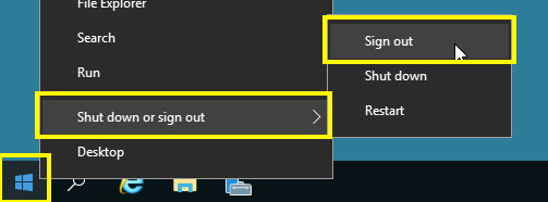 Solved: Add logoff option back to Windows 10 power button | Experts ...