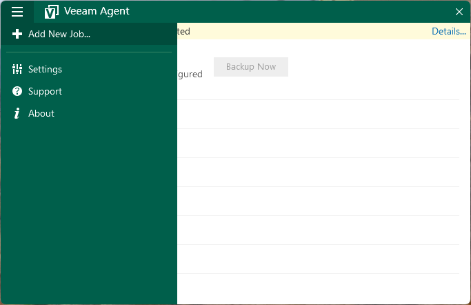 Installing and Configuring the Veeam agent for Windows in free mode ...