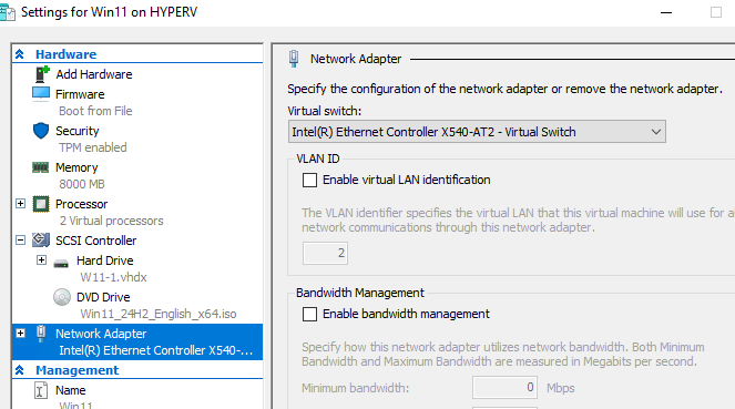 Solved: Windows 11 VM asking for Network Adapter Driver | Experts Exchange