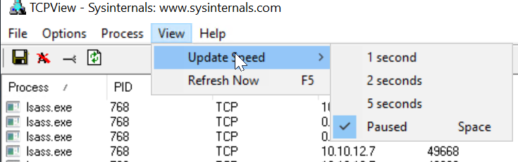TCPview64 only shows TCP6 connections, but I need to see TCP4 ...