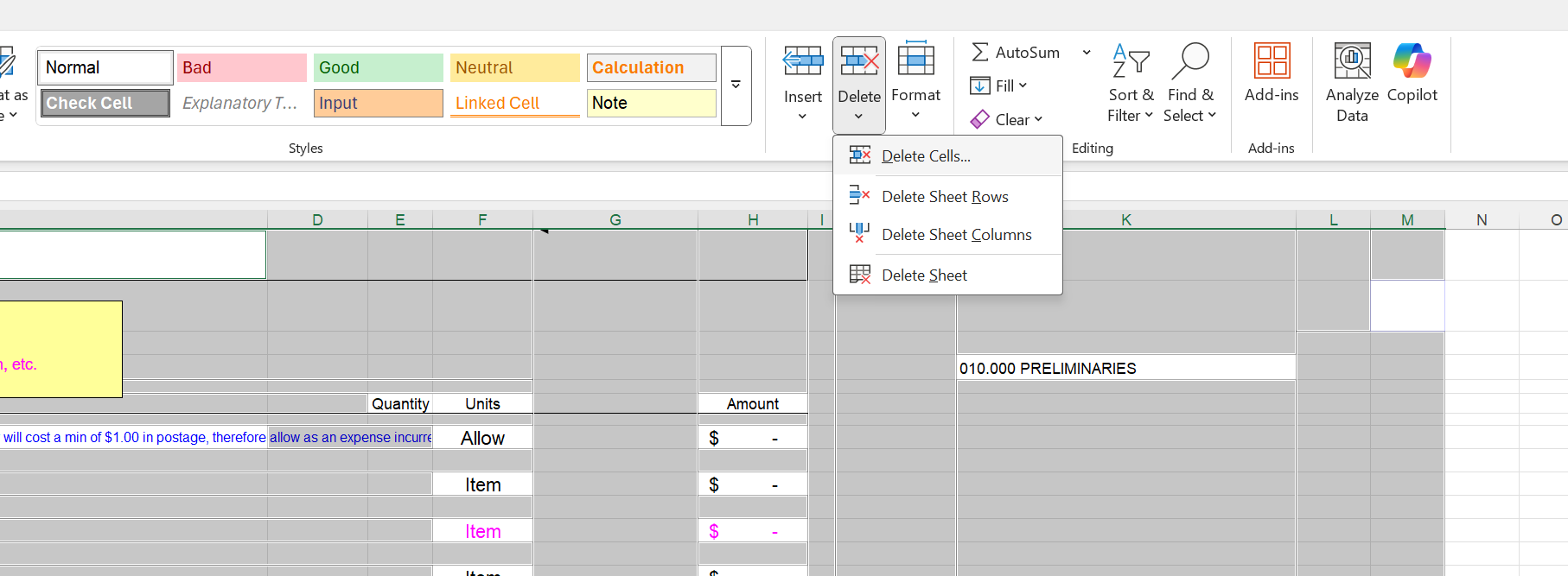 Solved: blank rows dont delete in excel wksht | Experts Exchange