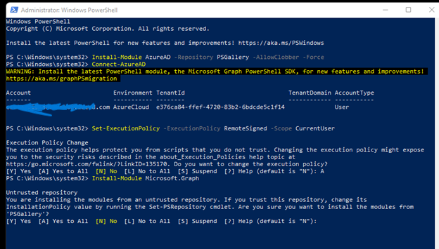 Solved: I have difficulty to install the Microsoft Graph PowerShell SDK in Microsoft Intune ...