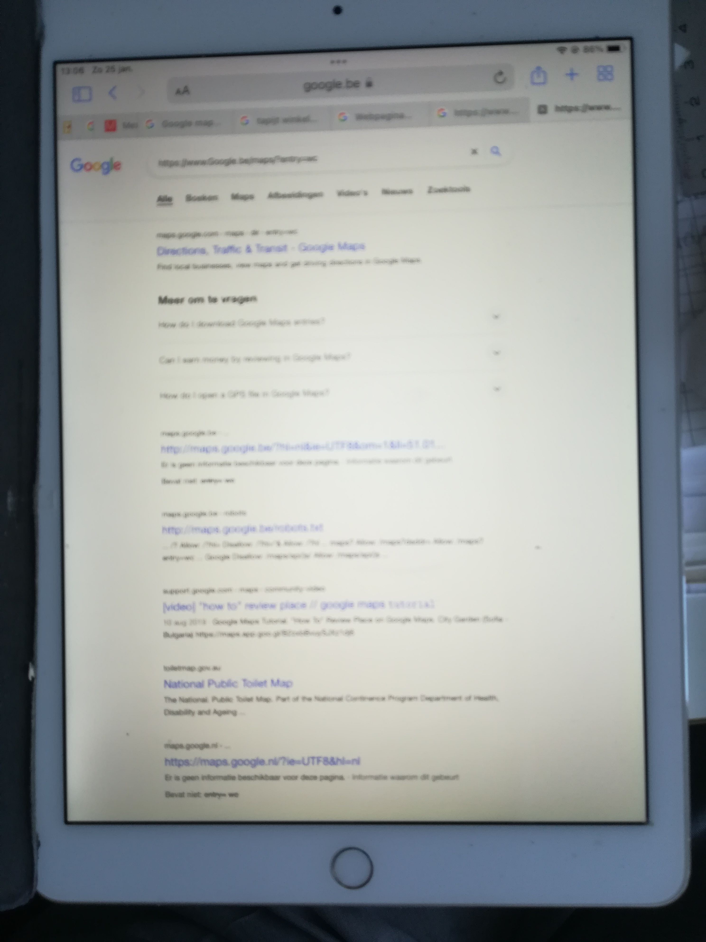 Solved: Ipad Air 2 google maps problem | Experts Exchange